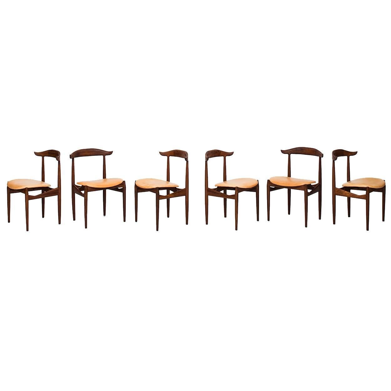 Knud Faerch Danish Rosewood Dining Chairs at 1stDibs