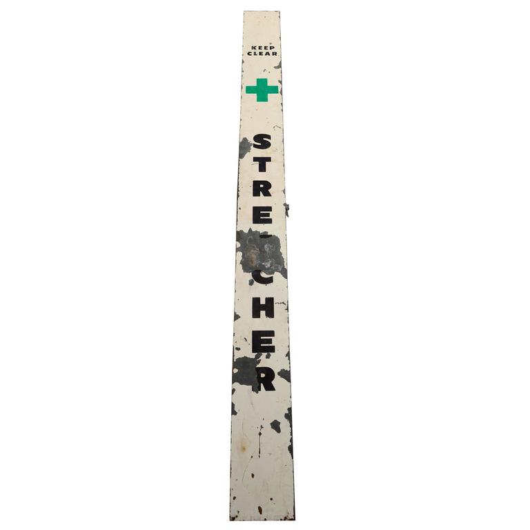 Massive Stretcher Sign at 1stDibs