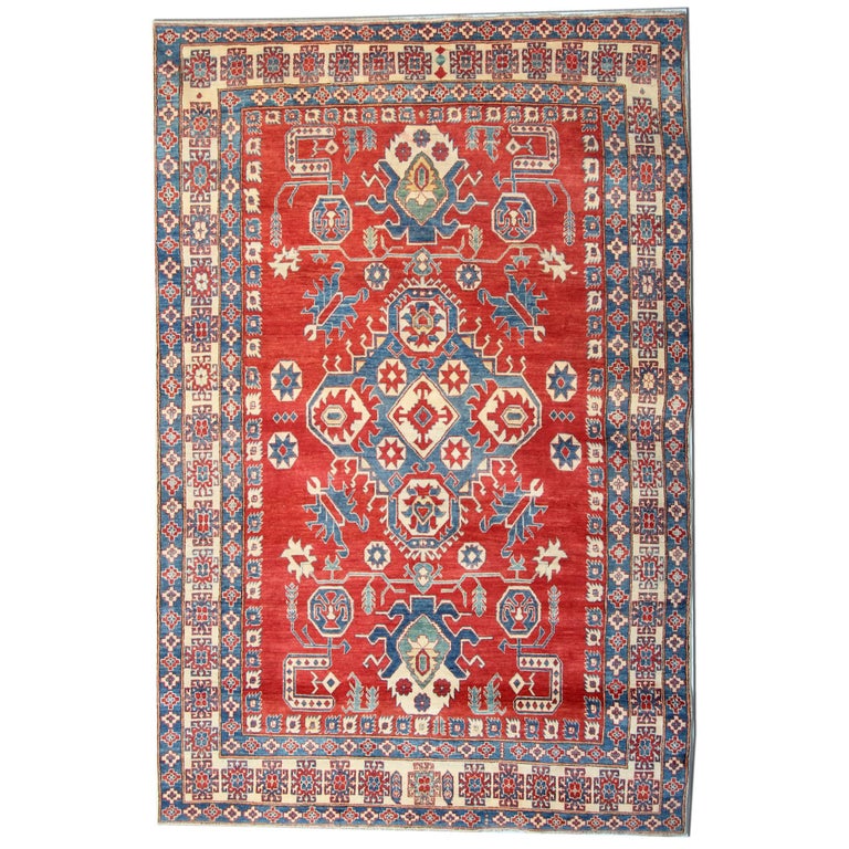 Oriental Rug Handmade Carpet Red Geometric Rugs for Sale 232x346cm For ...