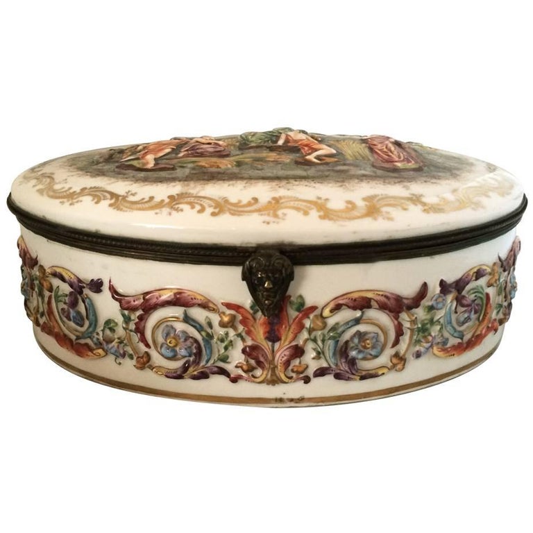 Old Capodimonte Box For Sale at 1stDibs