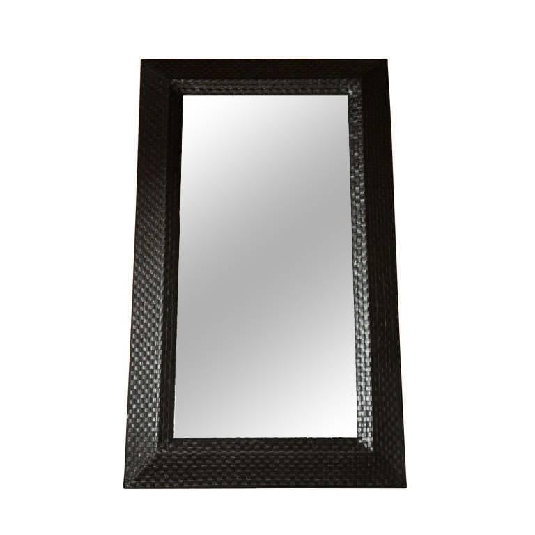 Lux Leather Mirror For Sale at 1stDibs