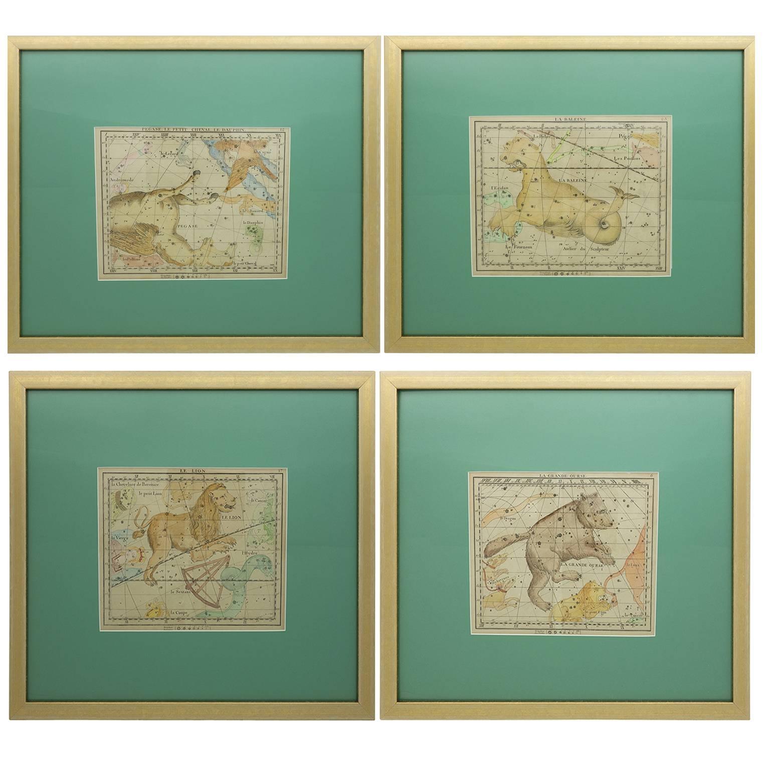 Set of Four 18th Century French Celestial Map Engravings at 1stDibs