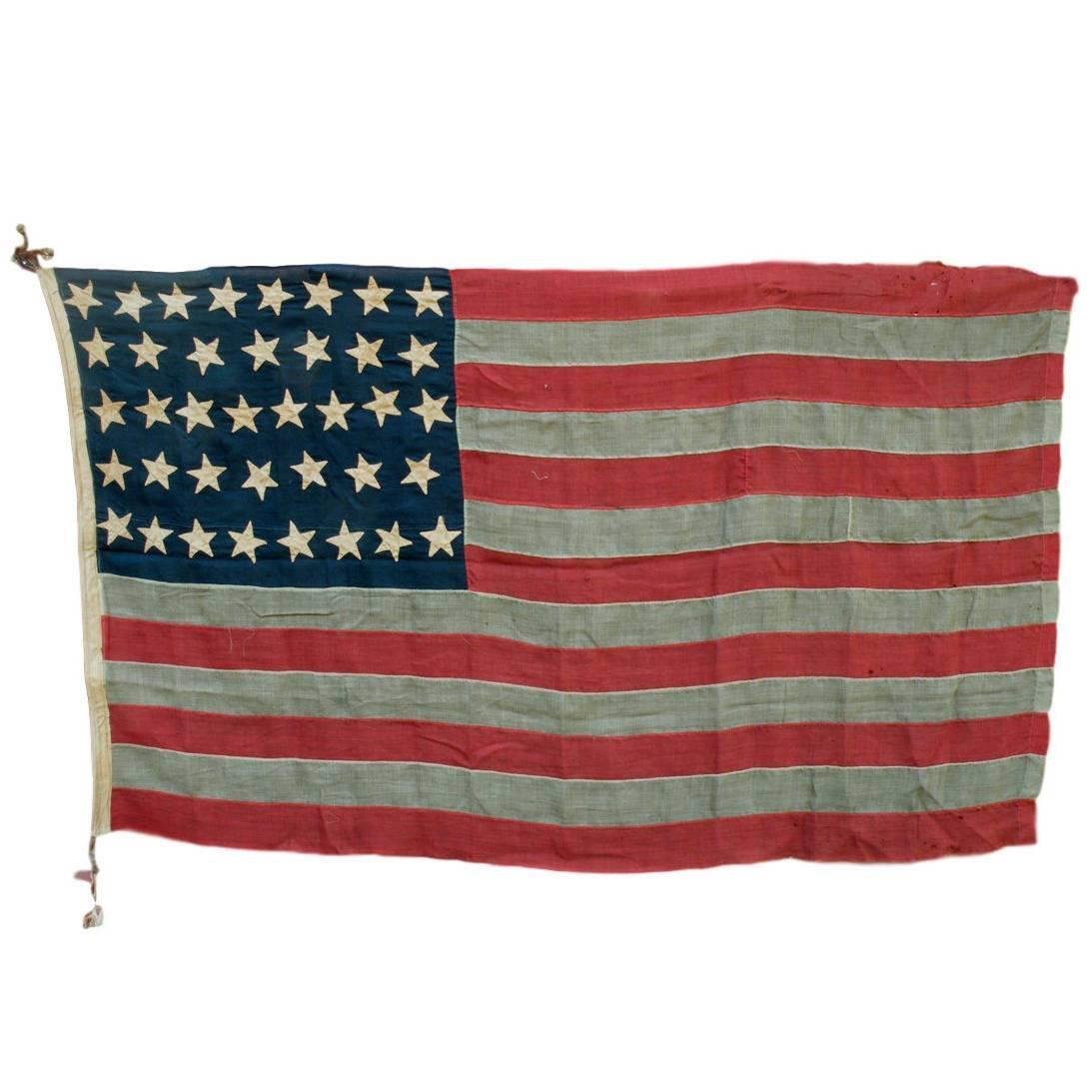 38-Star "Centennial" American Flag, circa 1876 at 1stdibs