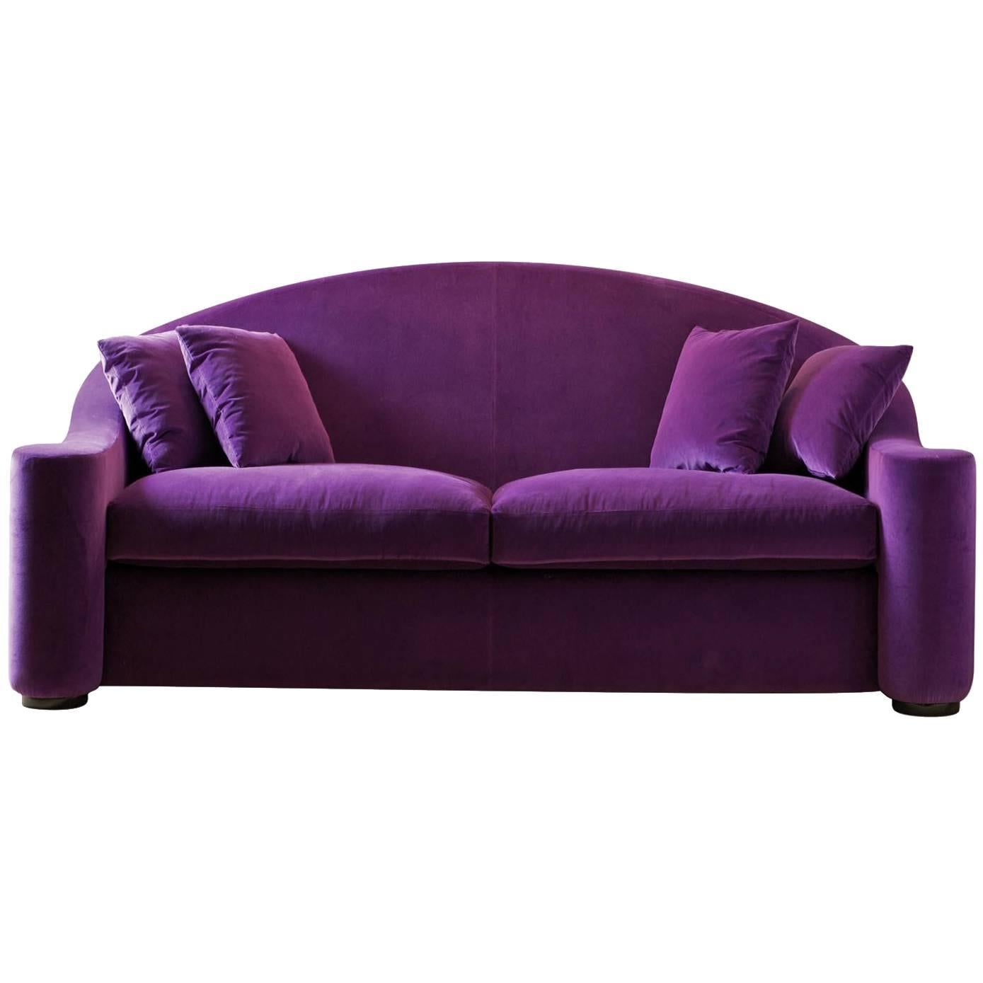 Italian Modern Winnie 2 seater Velvet curvilinear Lounge by Dom ...