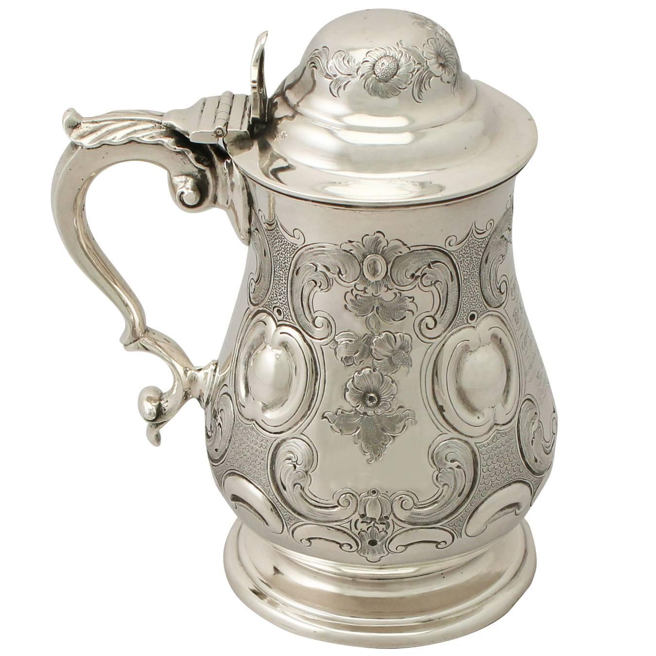 Indian Colonial Silver Pint Tankard - Antique Circa 1860 at 1stDibs