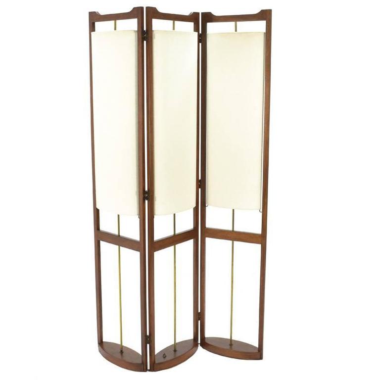 Unique Three-Panel Folding Lamp / Room Divider at 1stDibs