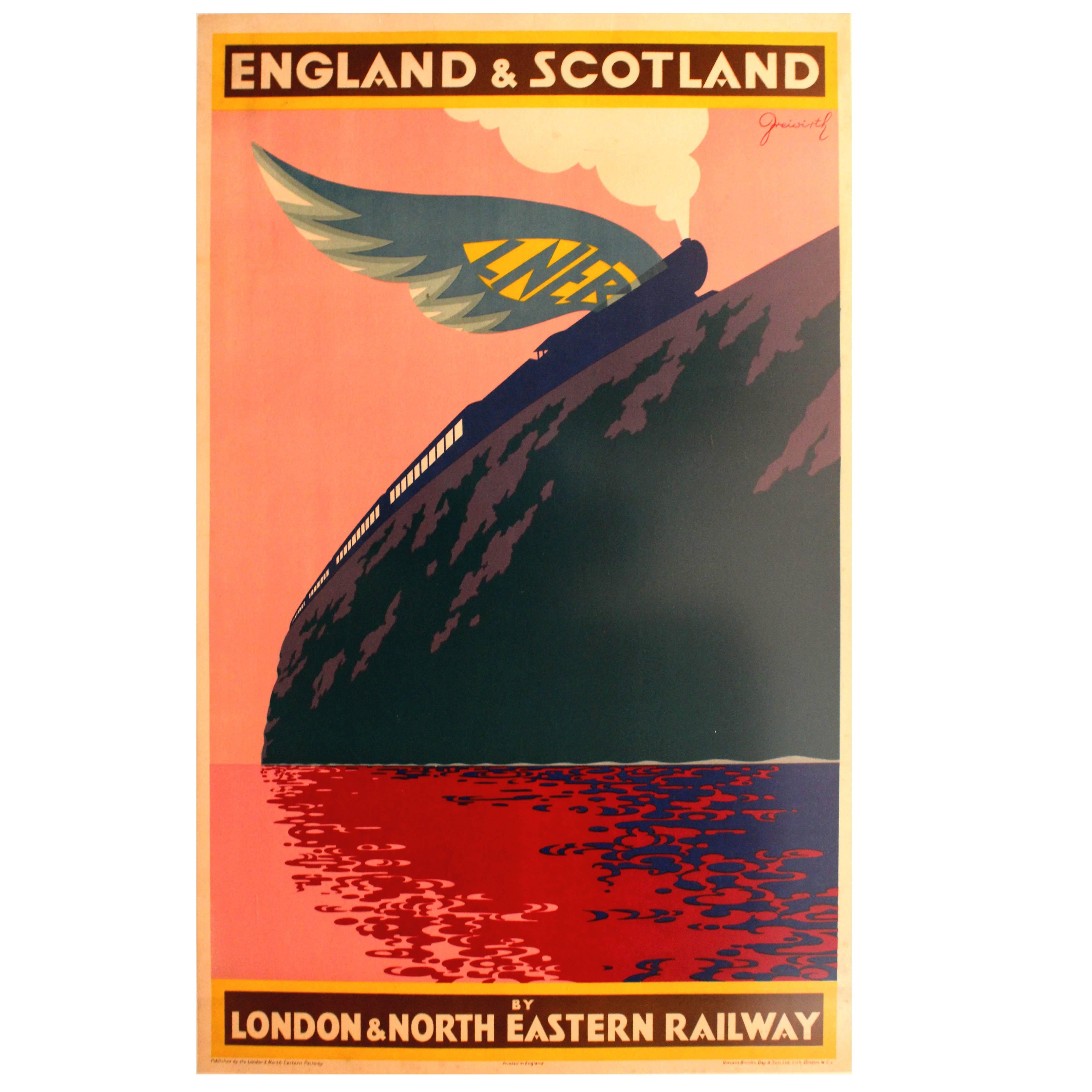 1930s LNER Poster "England and Scotland by London and North Eastern ...