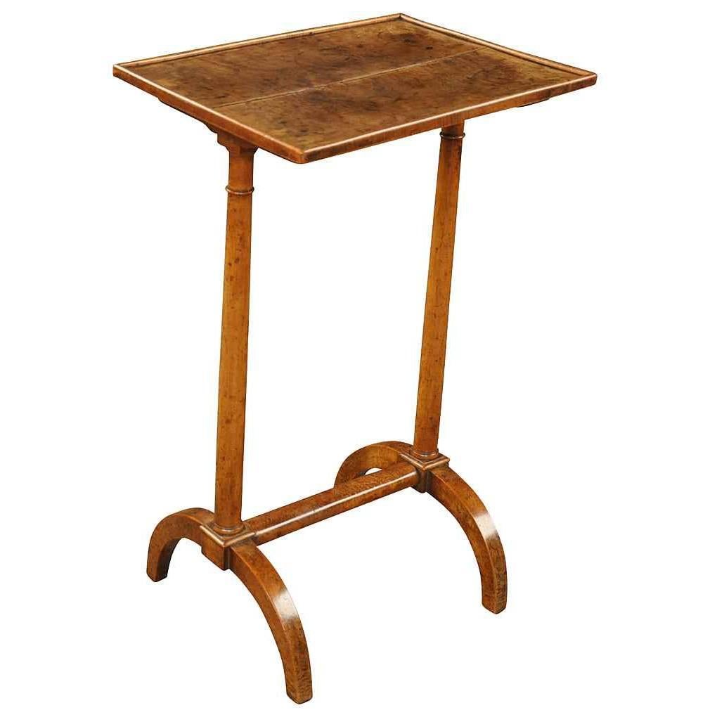 French Directoire Period Side Table in Walnut at 1stDibs