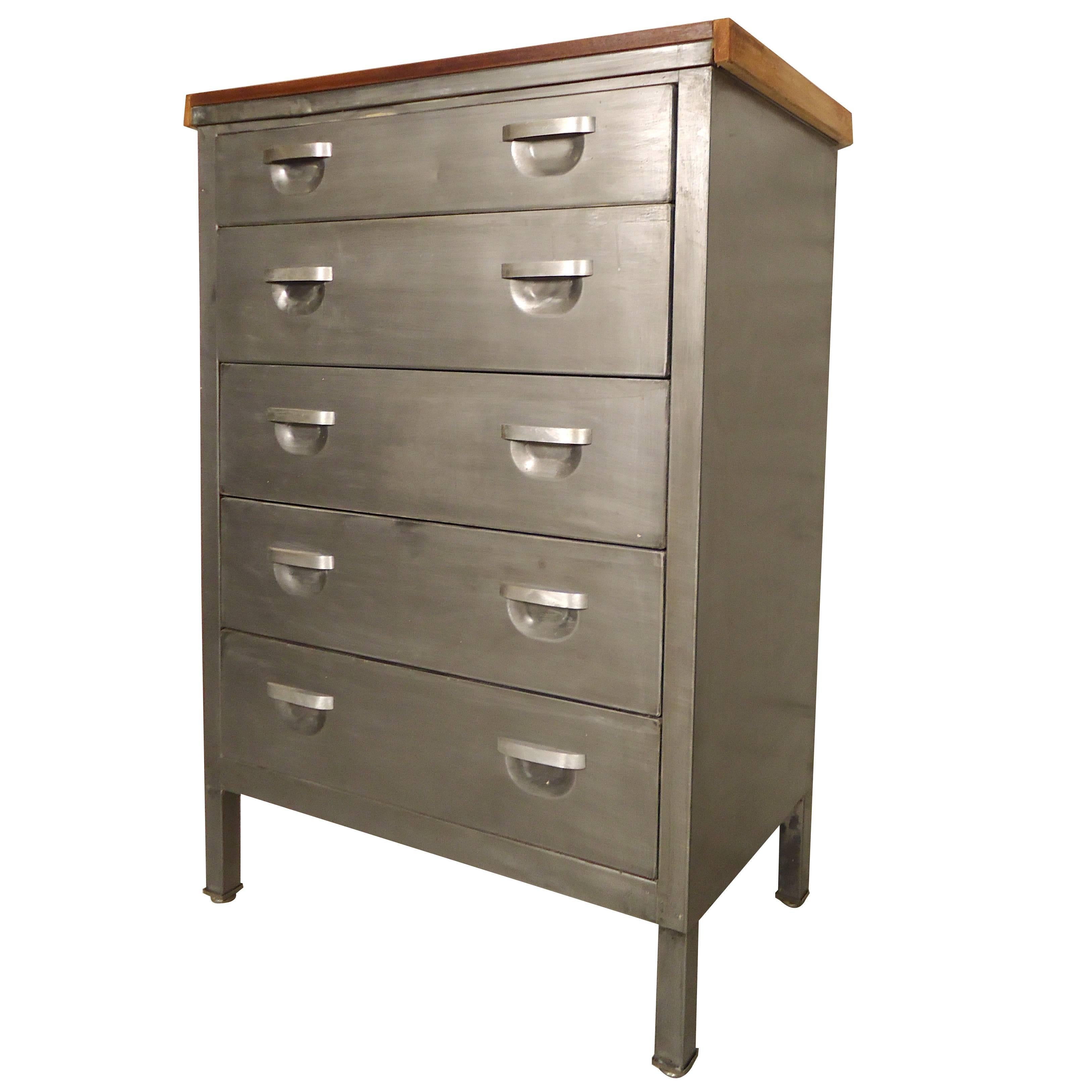 Mid-Century Metal Dresser Refinished For Sale at 1stDibs | refinished ...