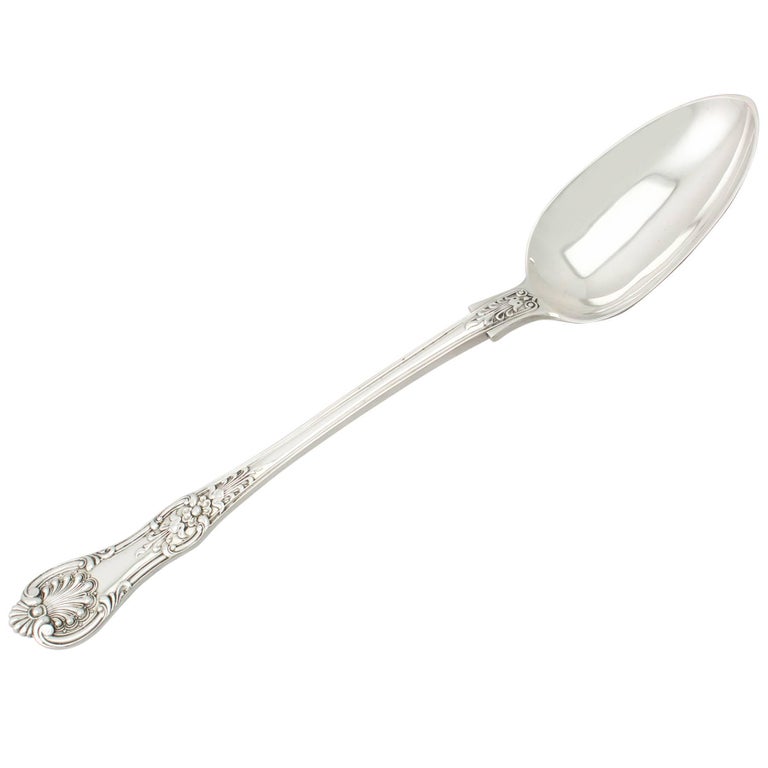 Sterling Silver Queen's Pattern Gravy Spoon by George Adams, Antique ...