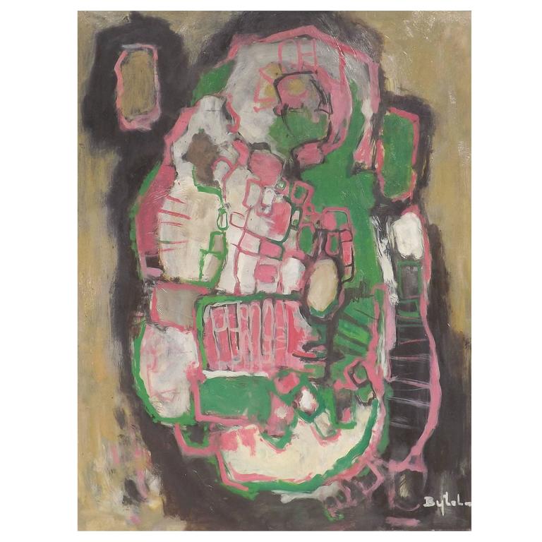 Abstract Painting by Dutch Artist Jacobus Bijtel For Sale at 1stDibs
