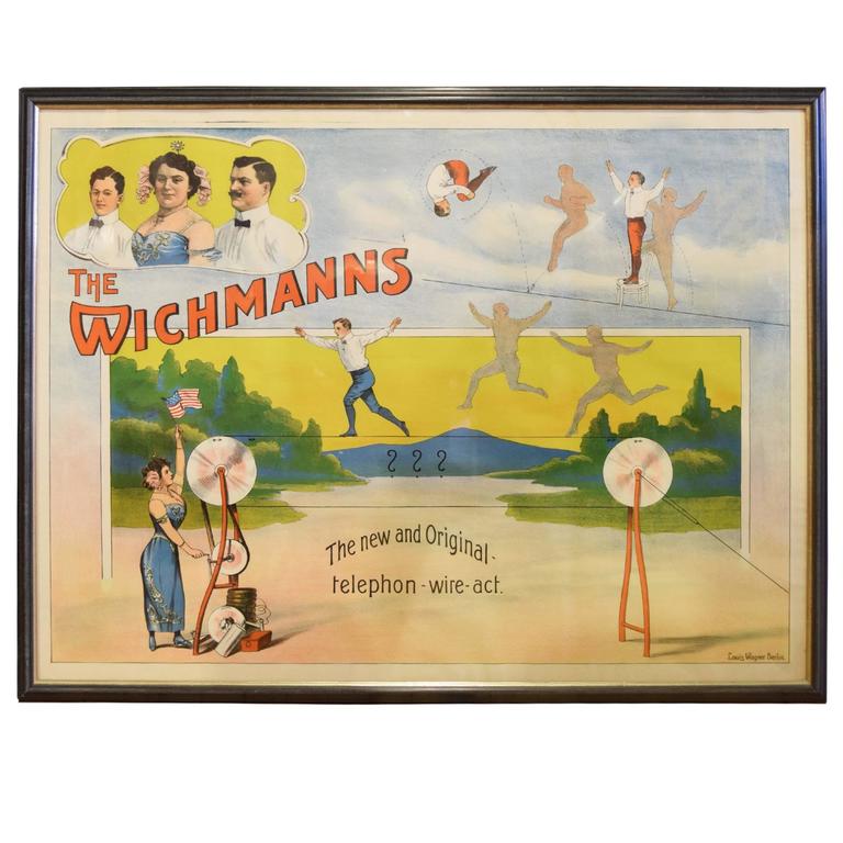 Wichmann Family Advertising Poster at 1stDibs