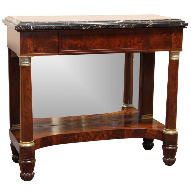 Antique American Marble-Top Pier Console at 1stDibs