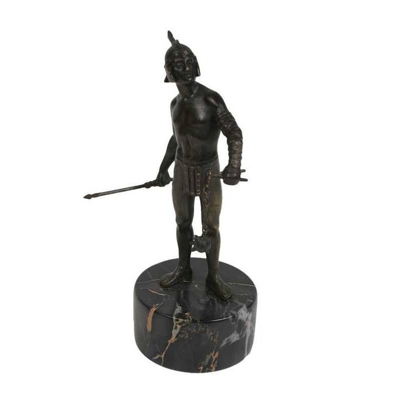 Bronze Gladiator Statue at 1stDibs