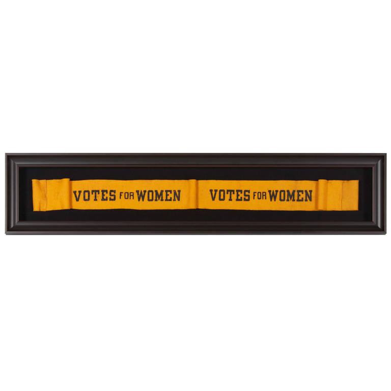 Rare Felt Suffragette Sash at 1stDibs
