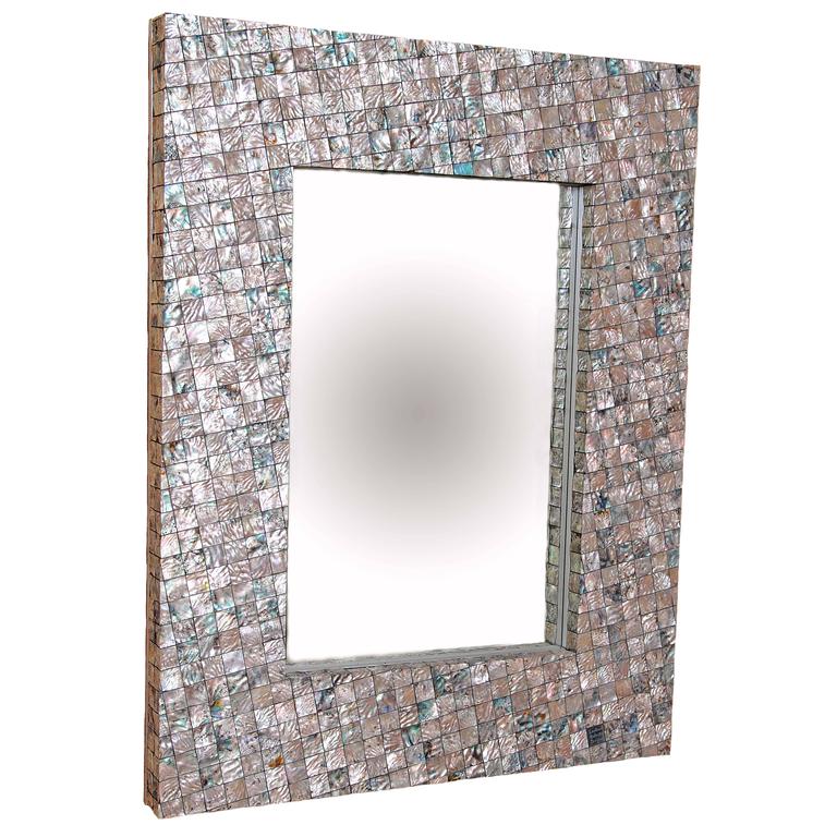 Abalone Shell Mirror at 1stDibs
