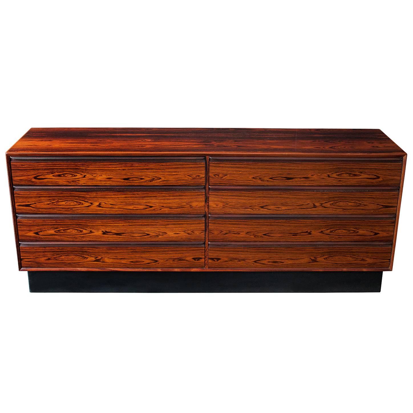 Rosewood Long Eight-Drawer Dresser by Westnofa at 1stDibs | westnofa ...