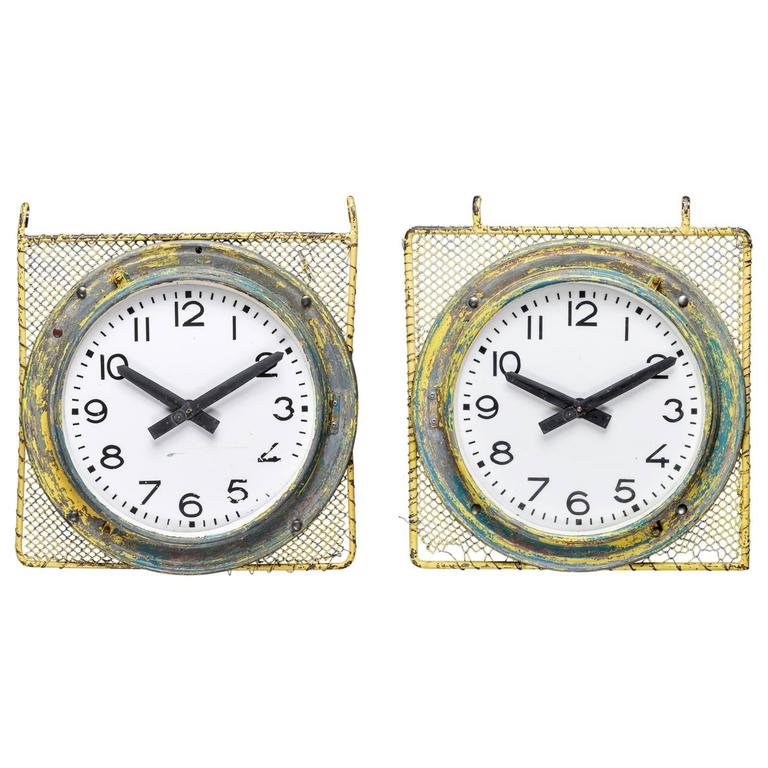 Industrial Billie Clocks at 1stDibs