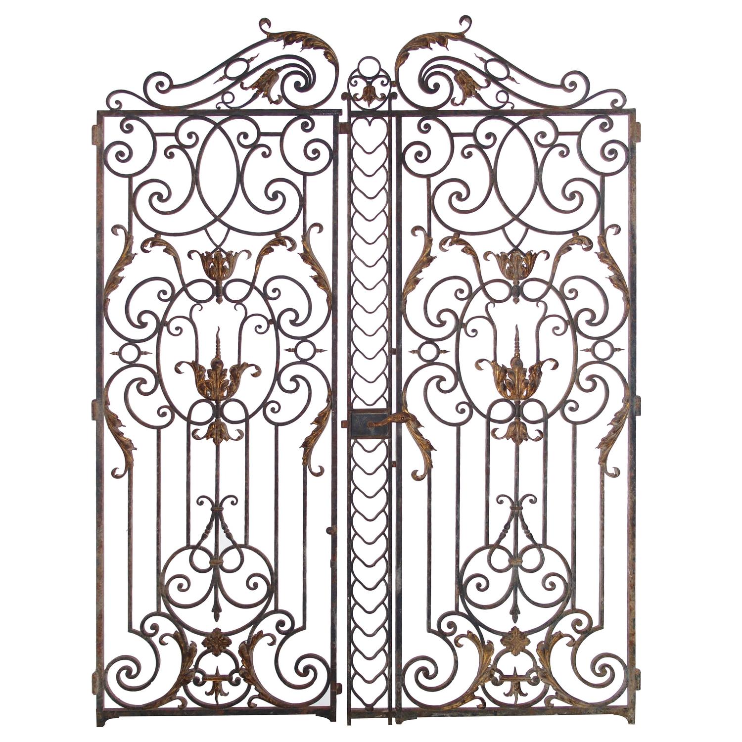 Pair of Magnificent 18th Century French Chateau Gates For Sale at 1stdibs