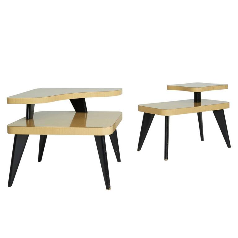 *SALE* Atomic Two-Tier Mid Century Side, End or Corner Tables at ...