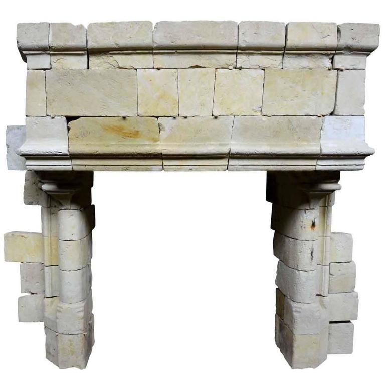 Gothic Limestone Fireplace with Engaged Columns, 15th Century For Sale ...