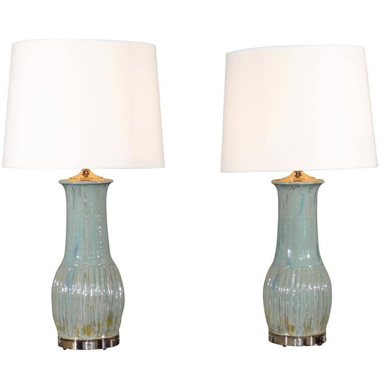 Pair of Charlie West Lamps at 1stDibs