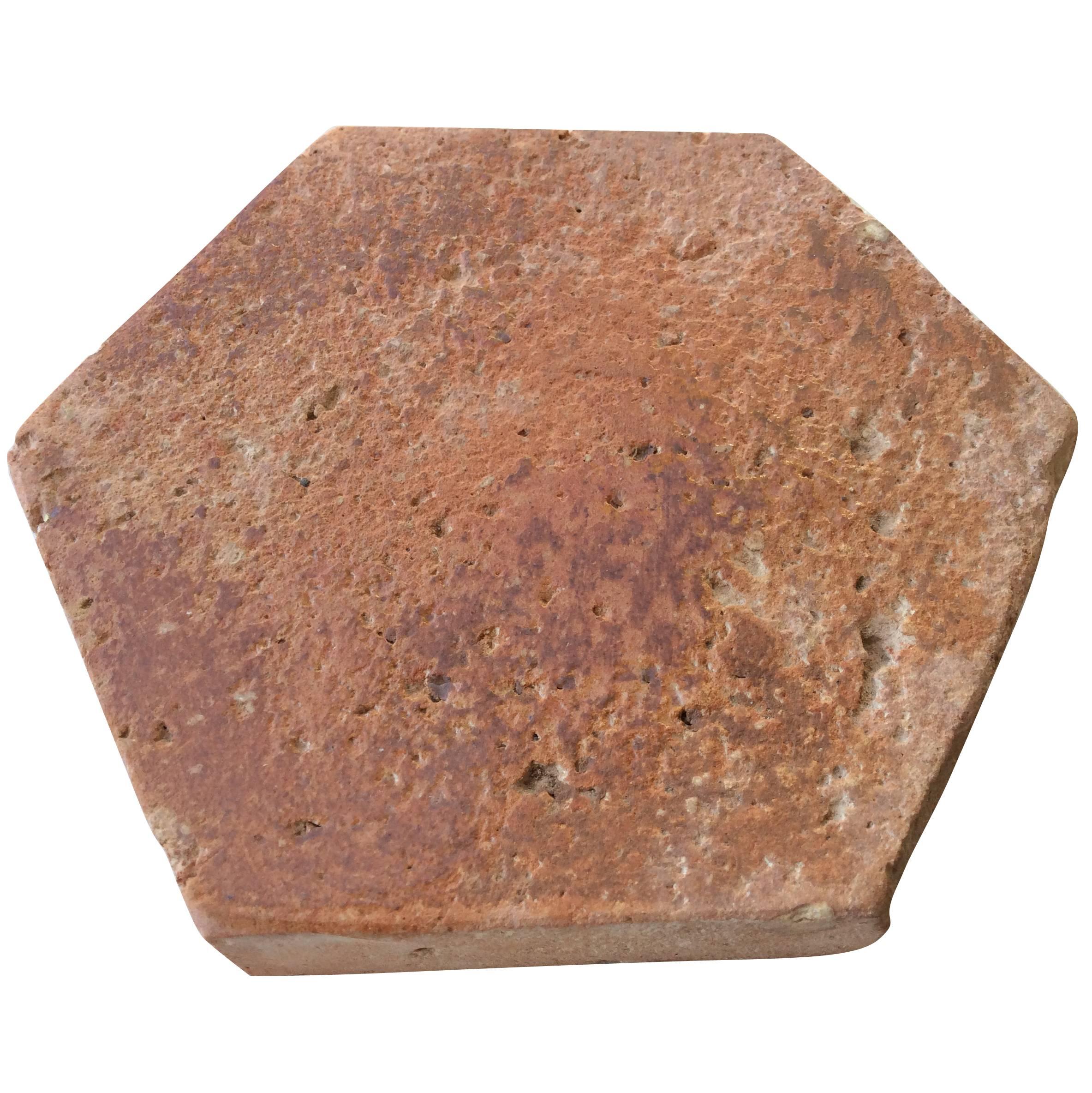 Antique Terra Cotta, Reclaimed Flooring from France, age18th Century ...