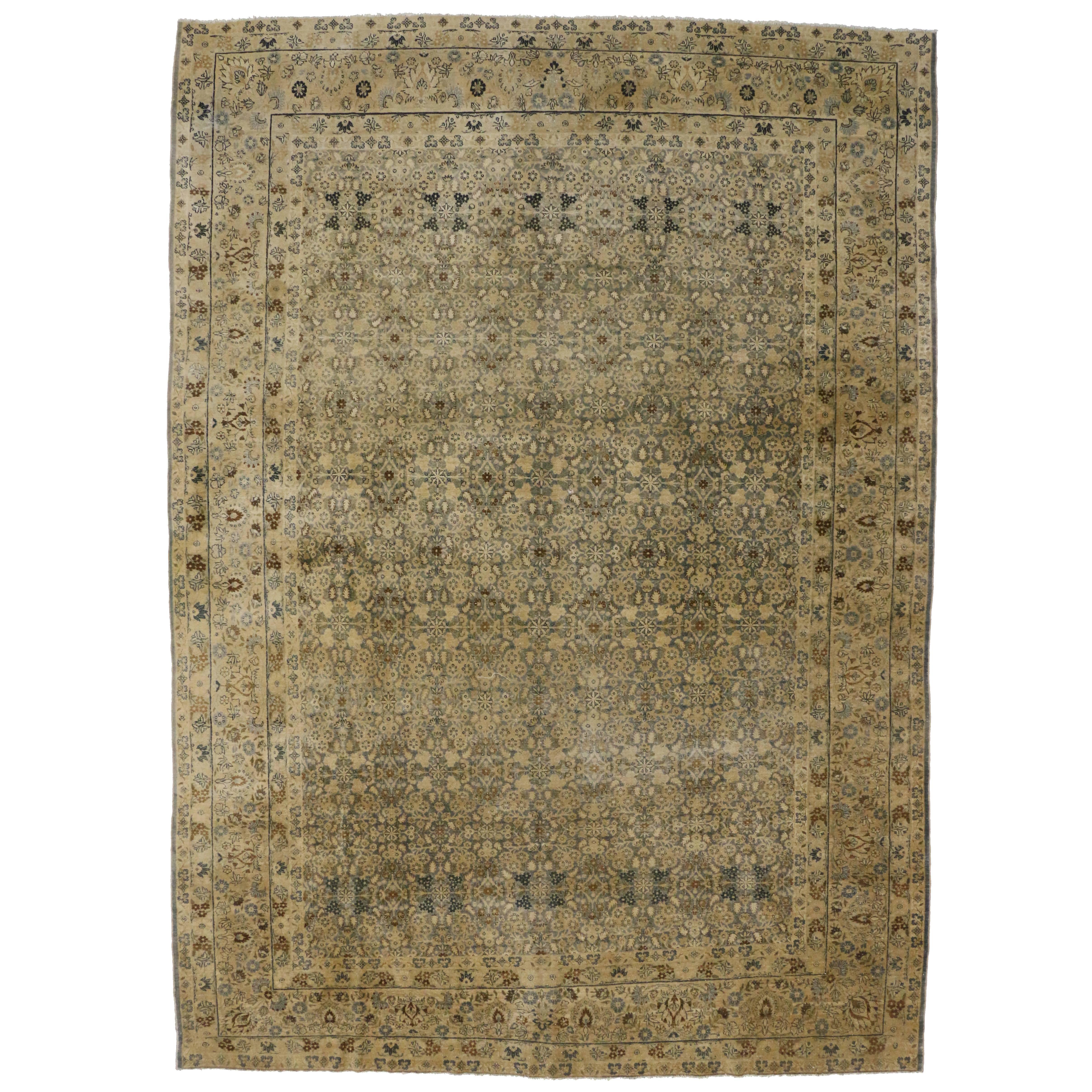 Antique Kerman Persian Rug with Traditional Style in Light Colors For ...