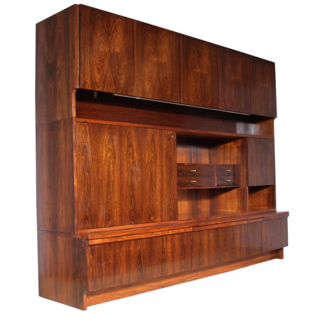Archie Shine Robert Heritage Rosewood Wall Unit at 1stDibs