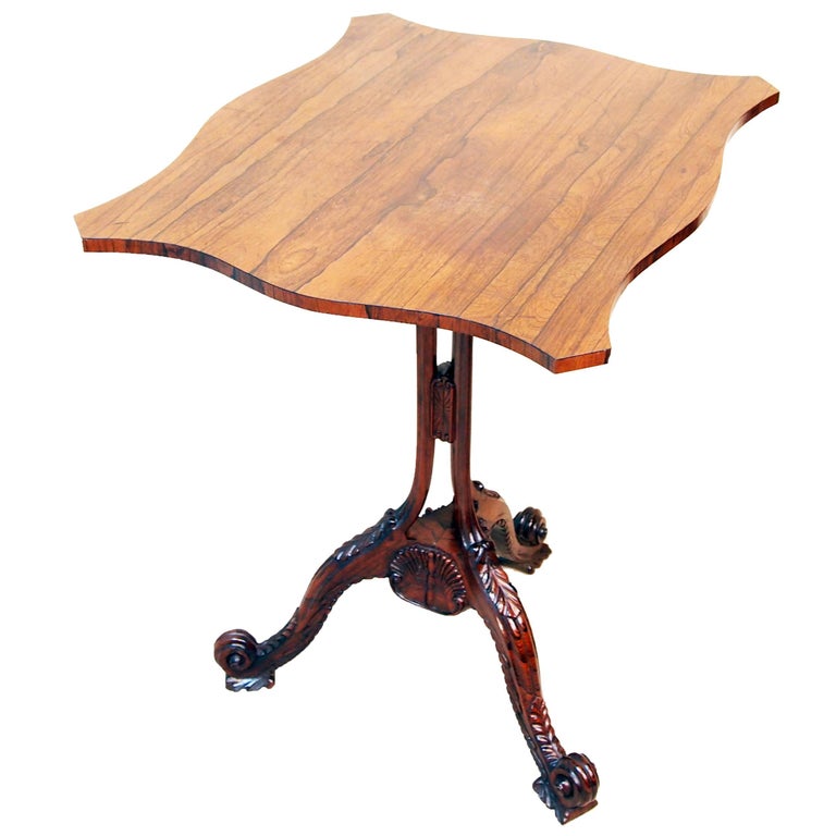 Antique Rosewood Tripod Lamp Table at 1stDibs
