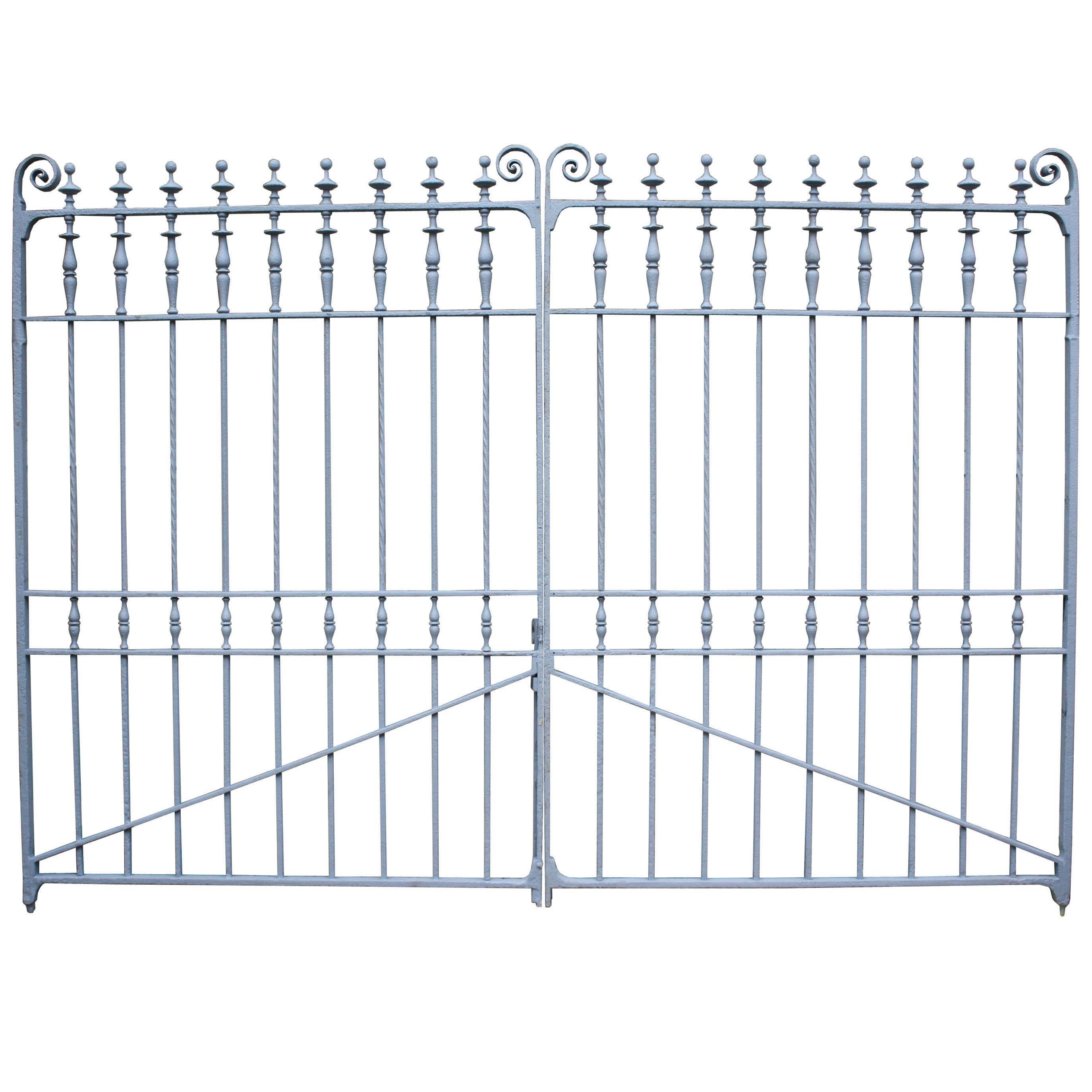 Pair of Antique Wrought Iron Gates, circa 1854 at 1stDibs