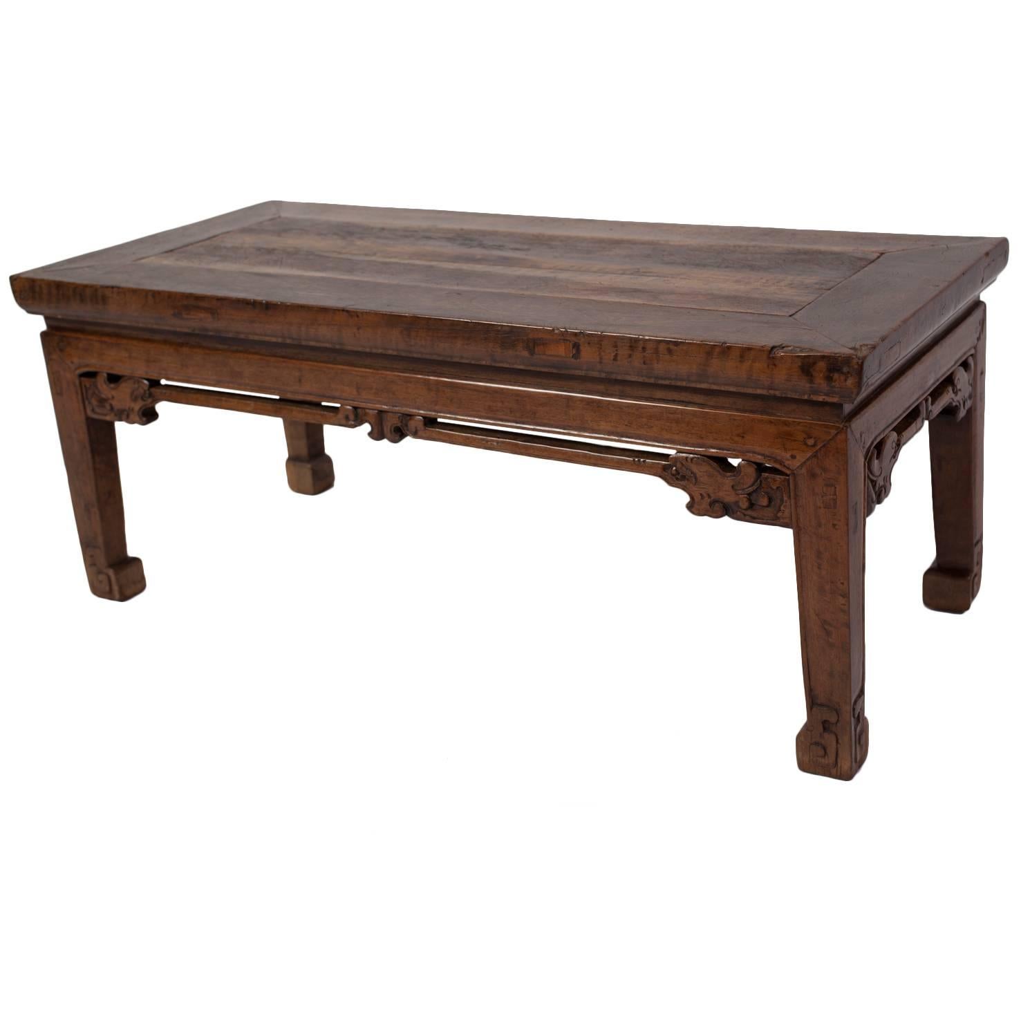 Antique Qing Dynasty Walnut Wood Kang Side End Table Qianlong ...