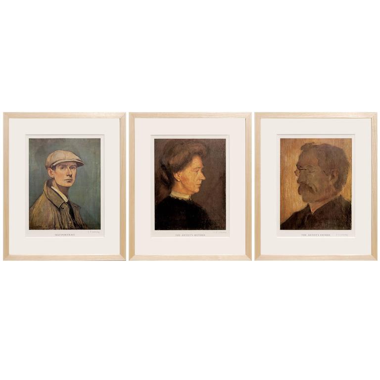 L. S. Lowry, The Lowrys; Self Portrait, Mother and Father, 1975 For ...