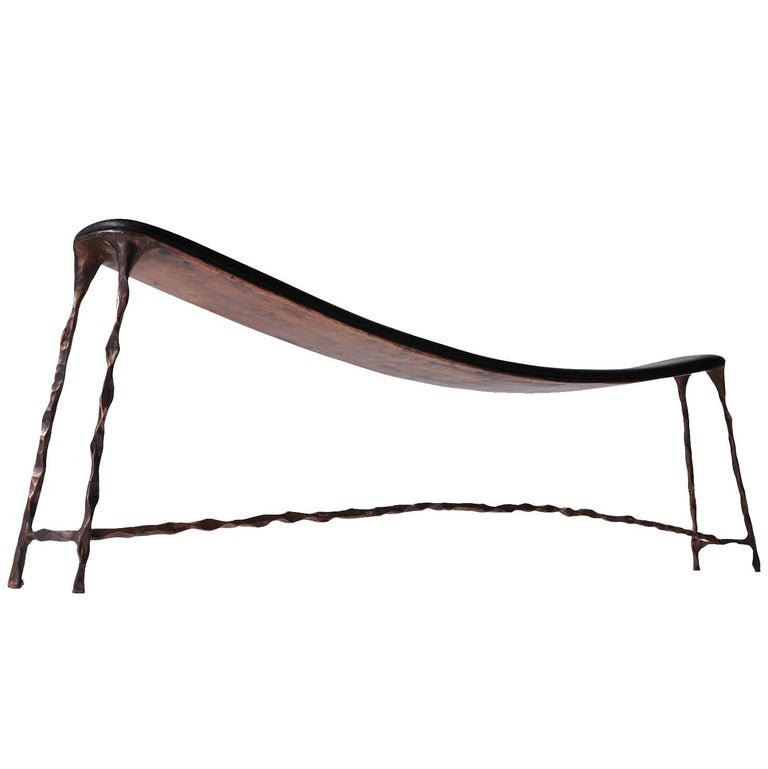 Large Bended Copper Bench by Valentin Loellmann at 1stDibs