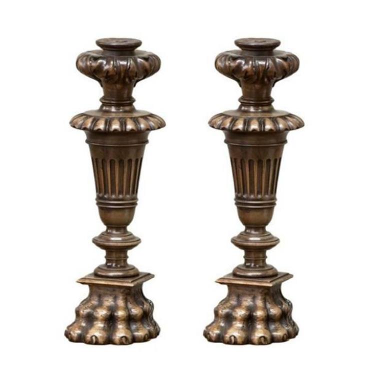 Pair of Early 20th Century Antique Carved Pediments For Sale at 1stDibs