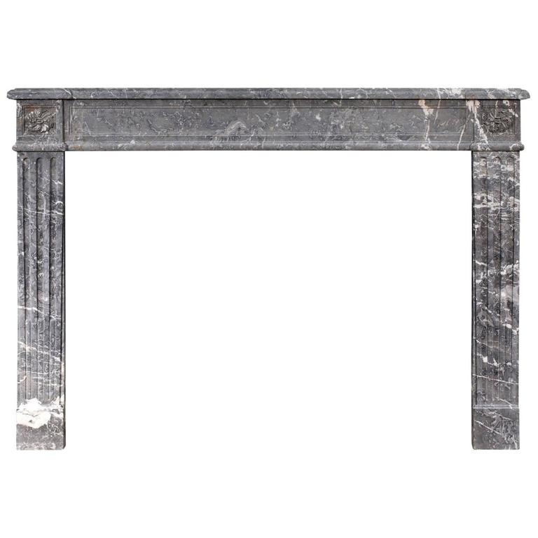 Period French Louis XVI Fireplace in St Anne Des Pyrenees Marble at 1stDibs