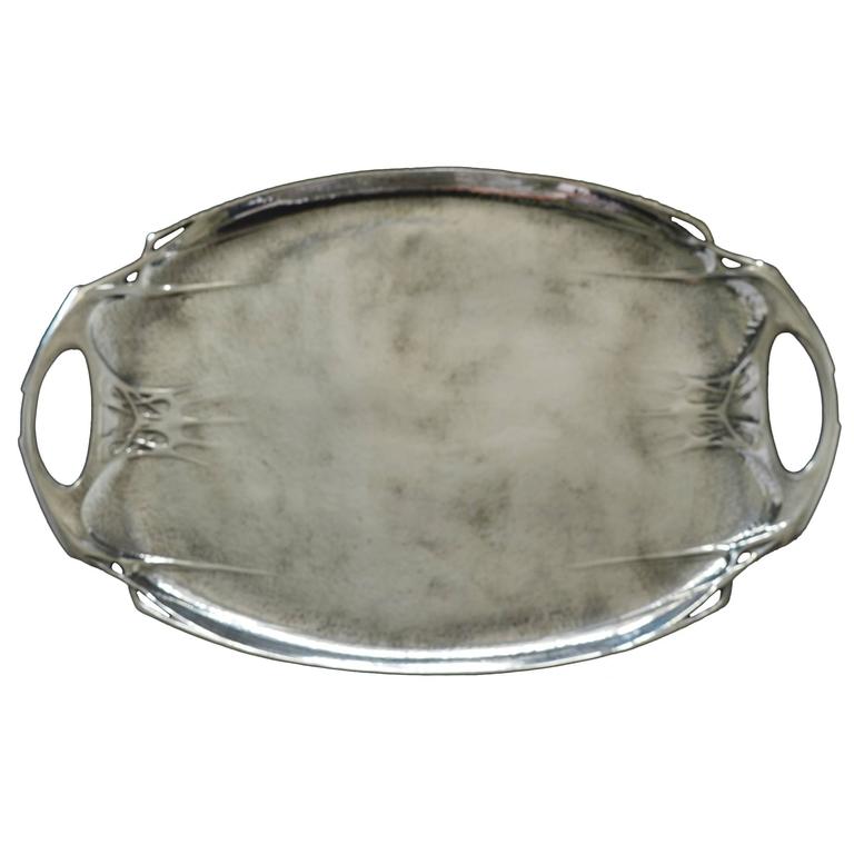Art Nouveau Pewter Tray, English, circa 1900 For Sale at 1stDibs