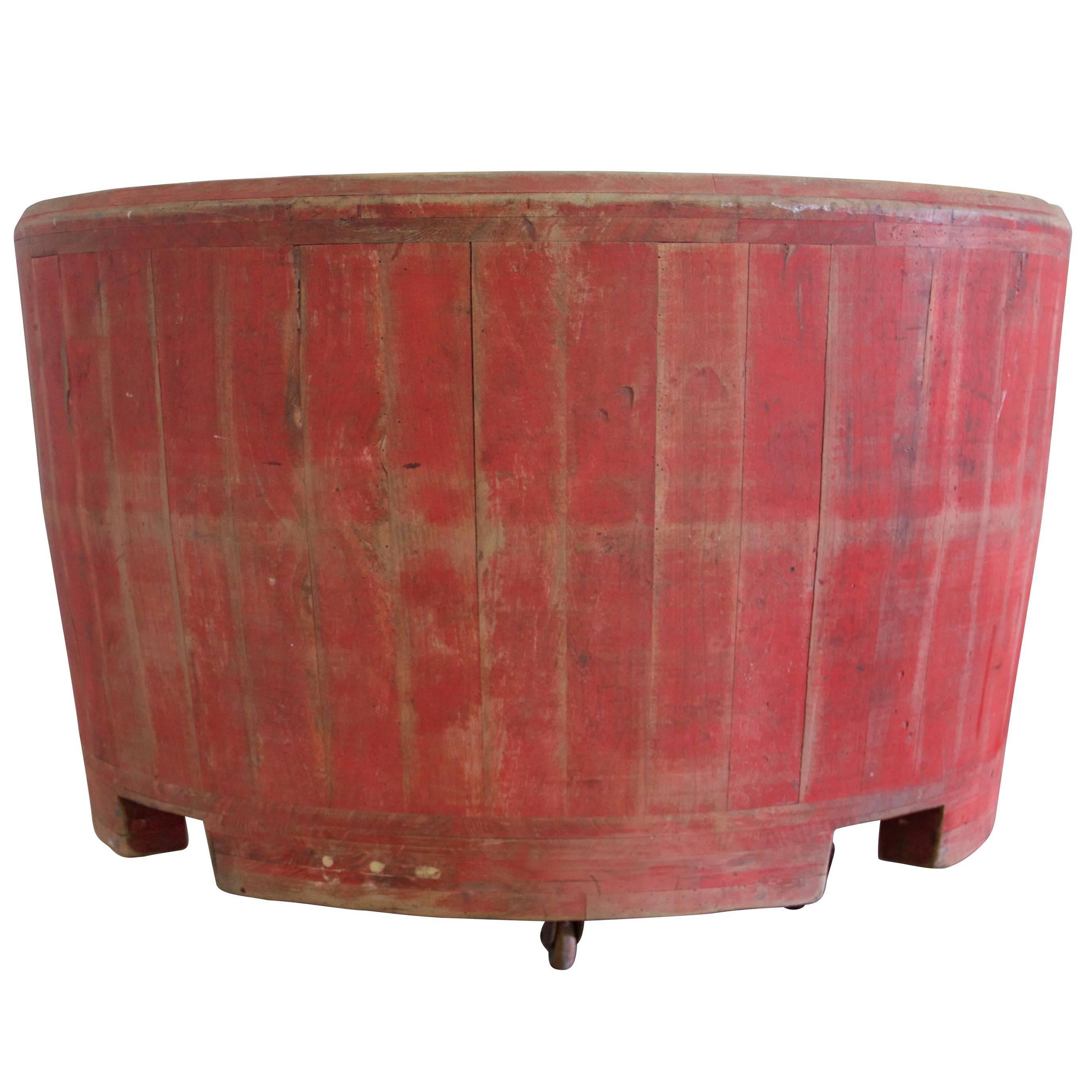 Large Wooden Tub at 1stDibs