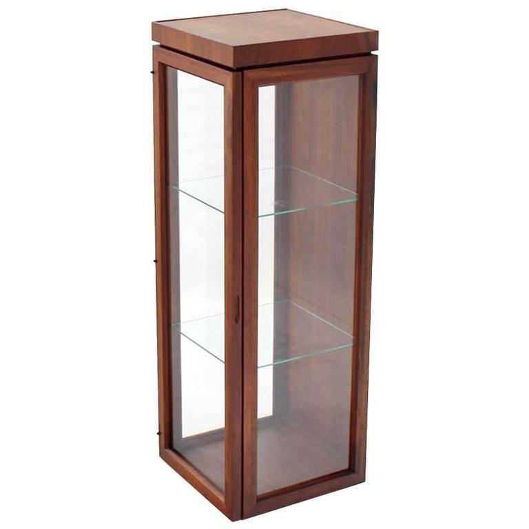 Solid Teak Tabletop Display Cabinet at 1stDibs