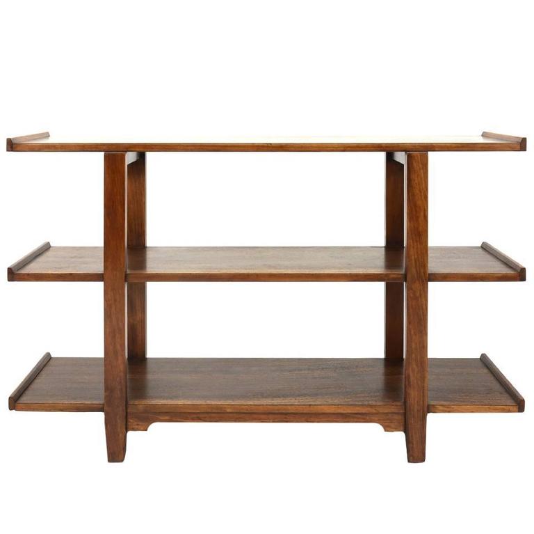 Drexel Perspective Mahogany Shelf by Milo Baughman at 1stDibs