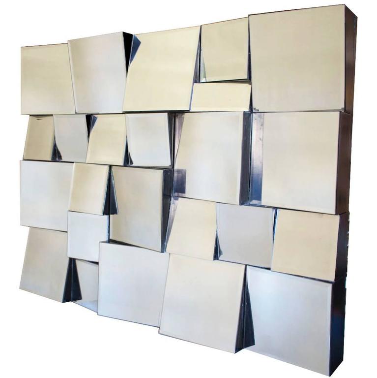 Rare Geometric Mirror by Neal Small at 1stDibs