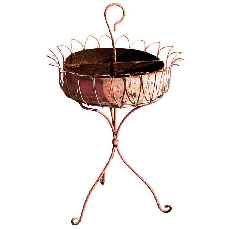 Pink French Wire Stand at 1stDibs