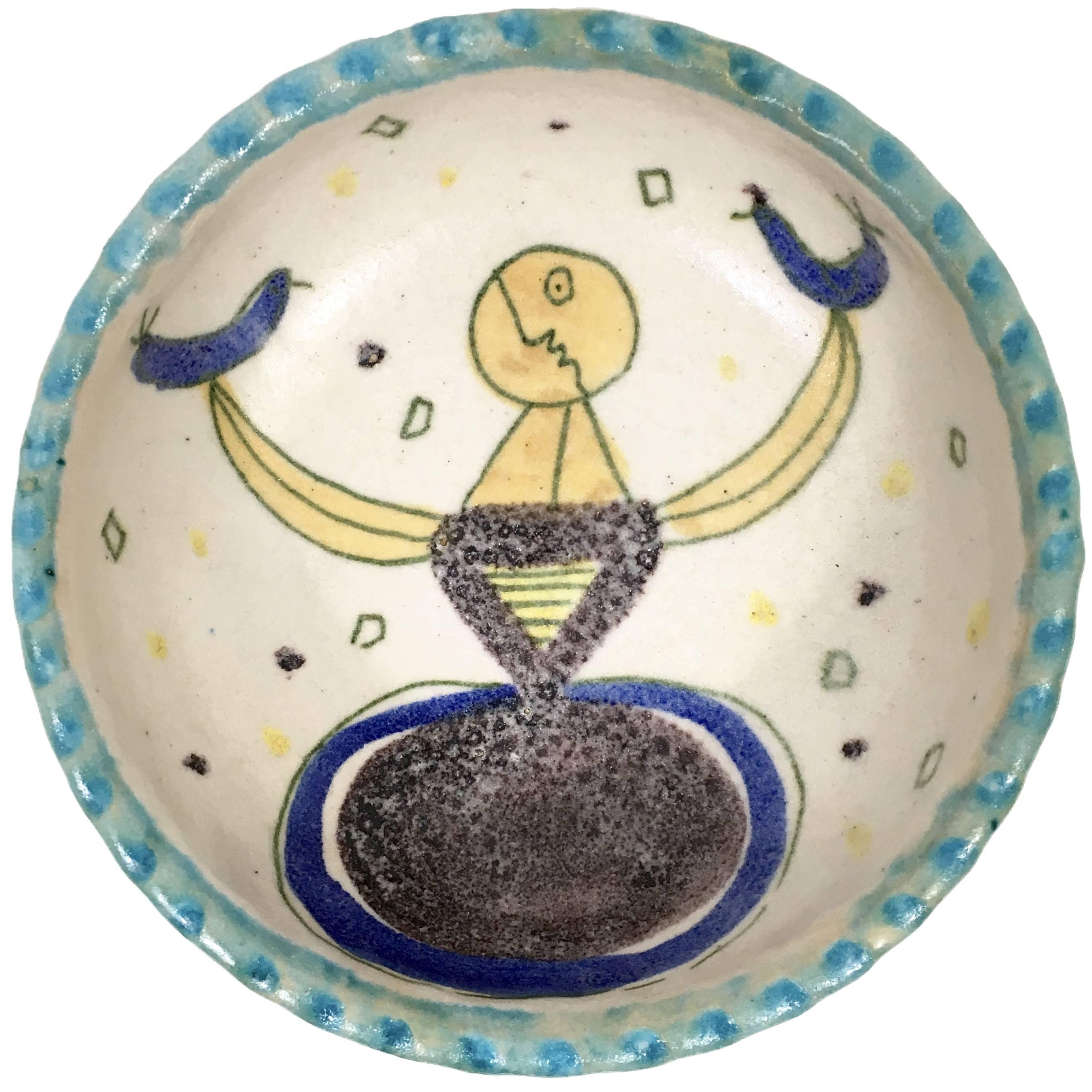 Guido Gambone Graphic Centerpiece For Sale at 1stDibs