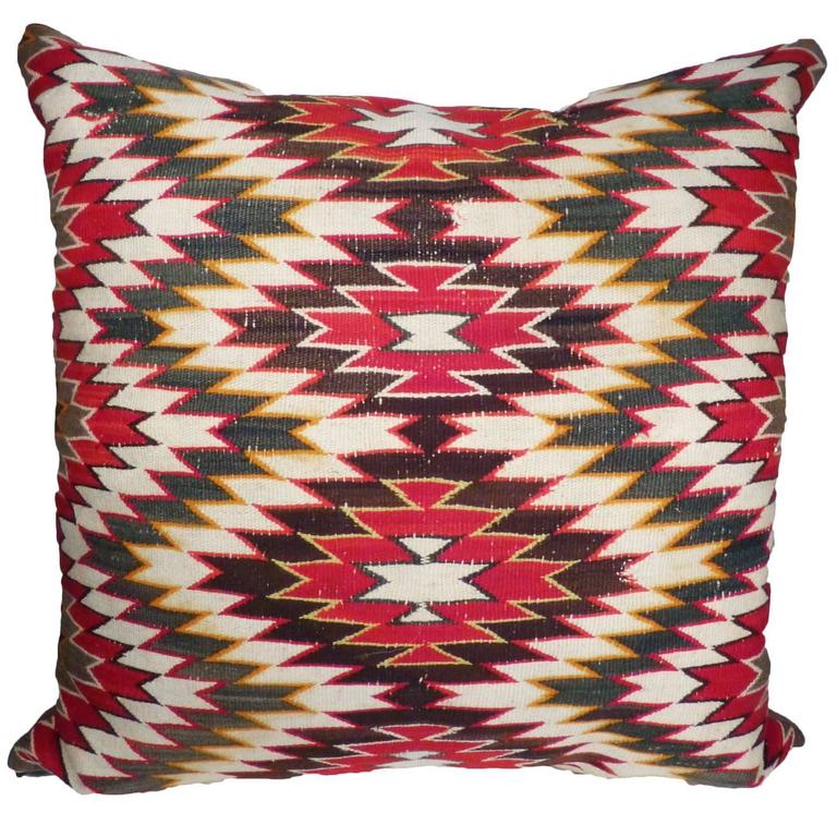 Vintage Navajo Rug Pillow at 1stDibs