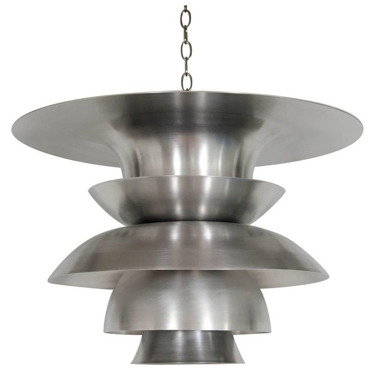 Aluminum Pendant Composed of Opposing Disks at 1stDibs