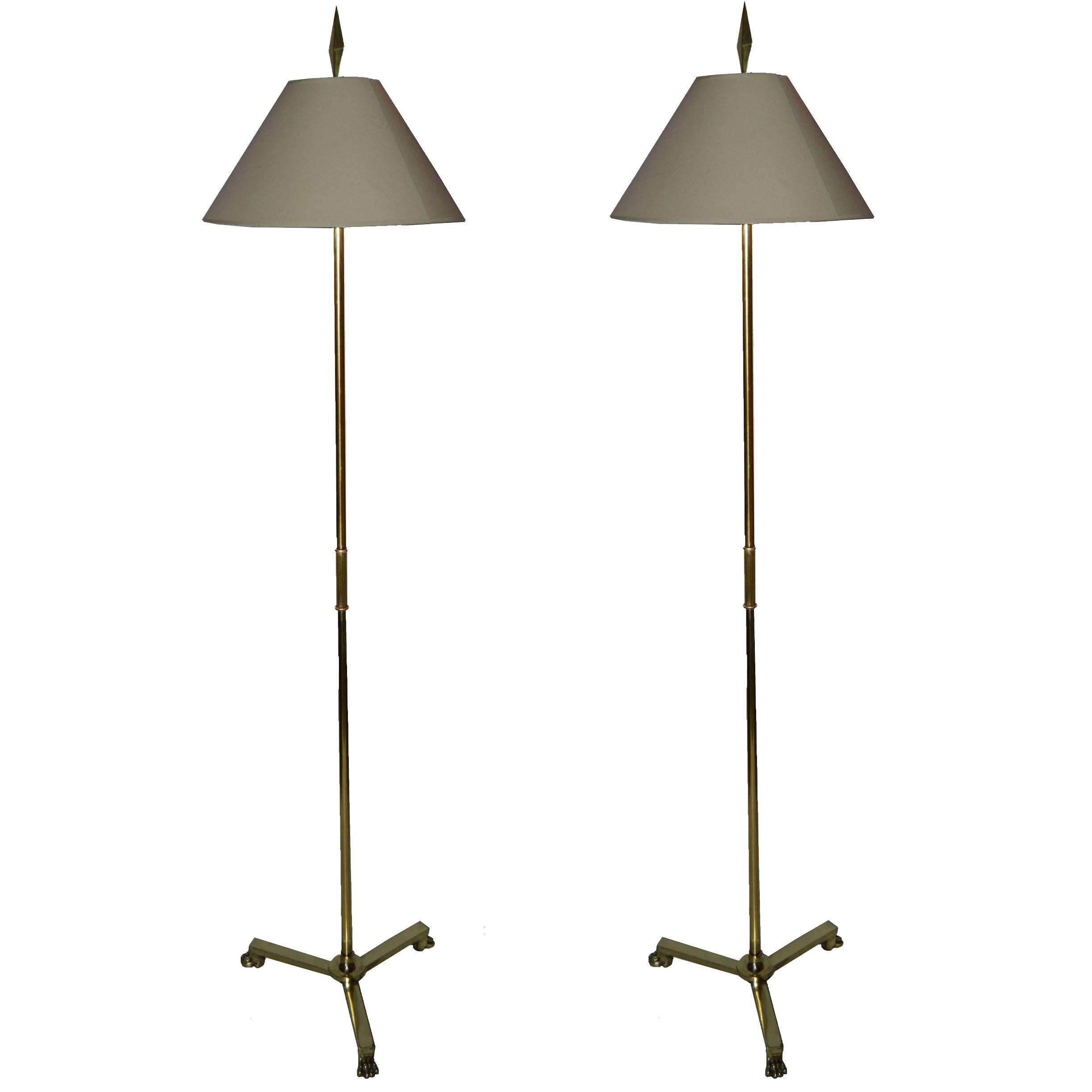 Vintage Italian Cream Model Rl 101/5 Floor Lamps from Relux, Set of Two ...