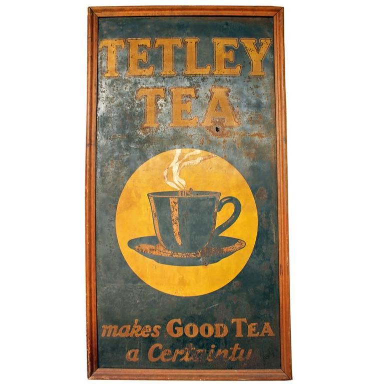 Tetley Tea Sign at 1stDibs
