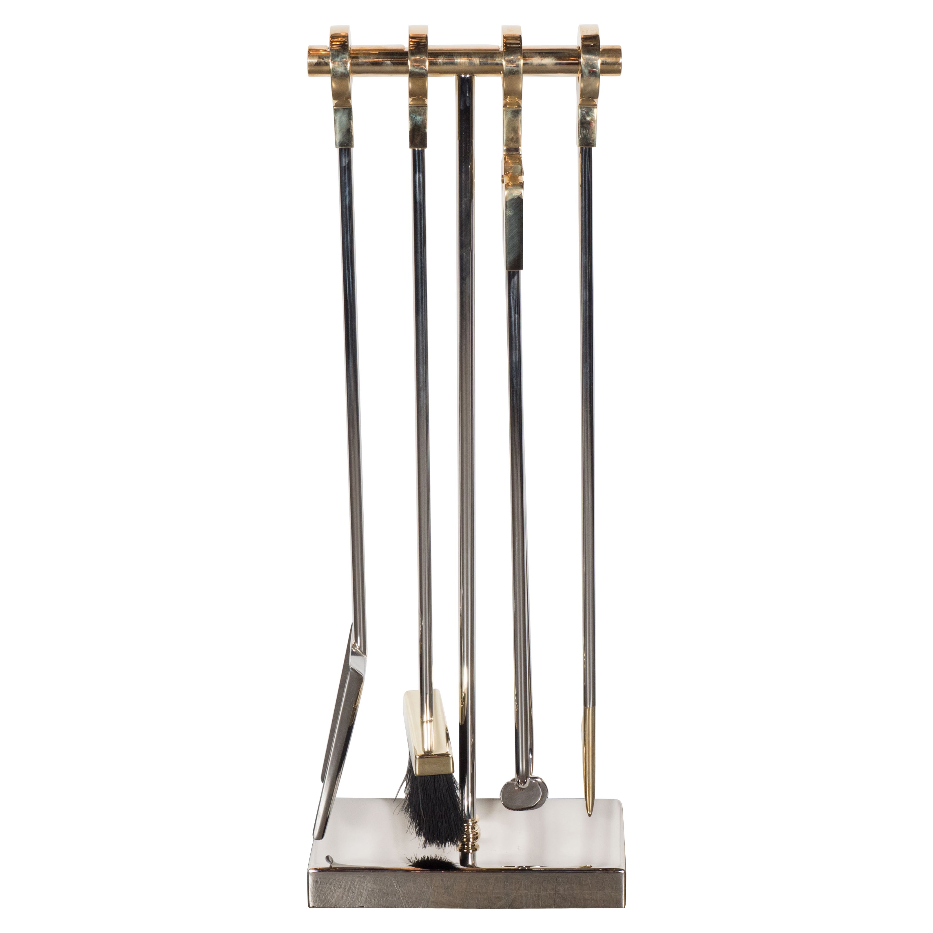 1960s Italian Three-Piece Brass Acorn Ornated Vintage Fire Tool Set ...