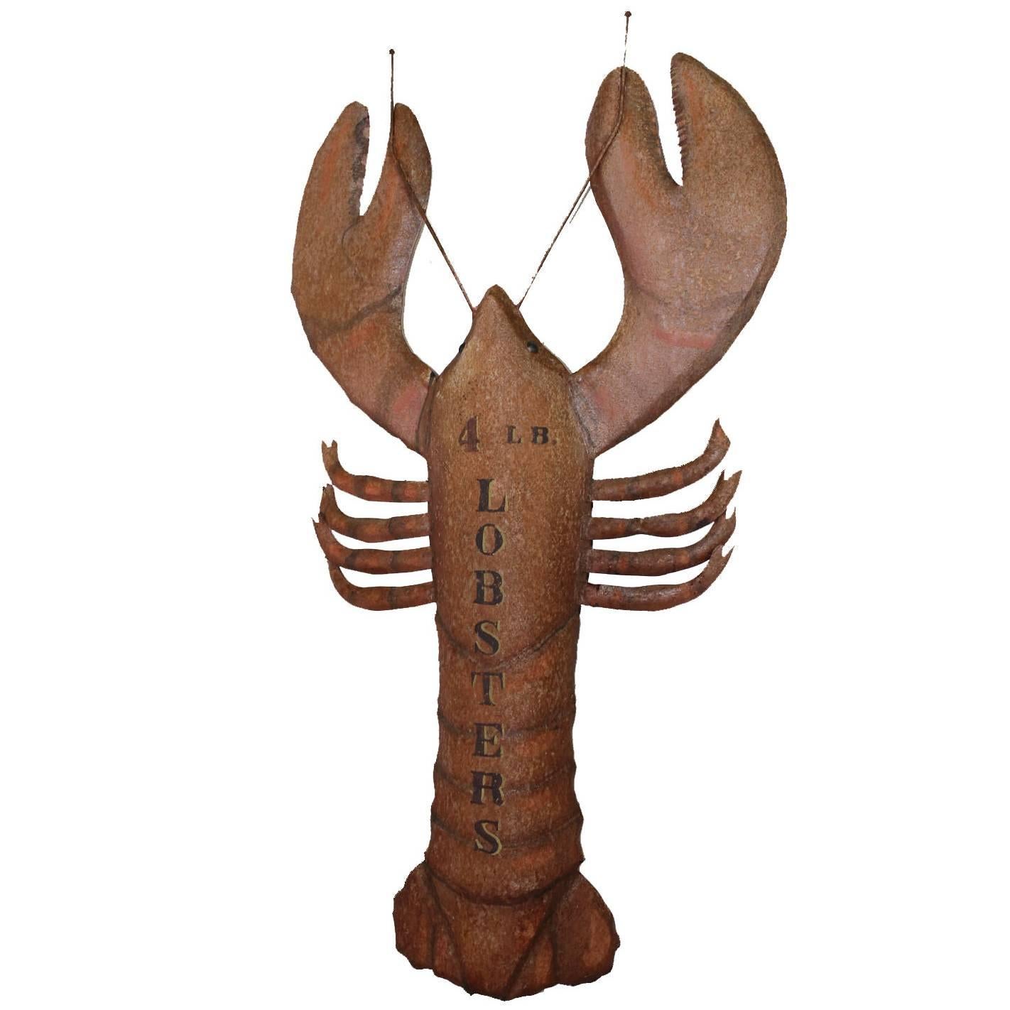 Vintage Lobster Sign at 1stDibs