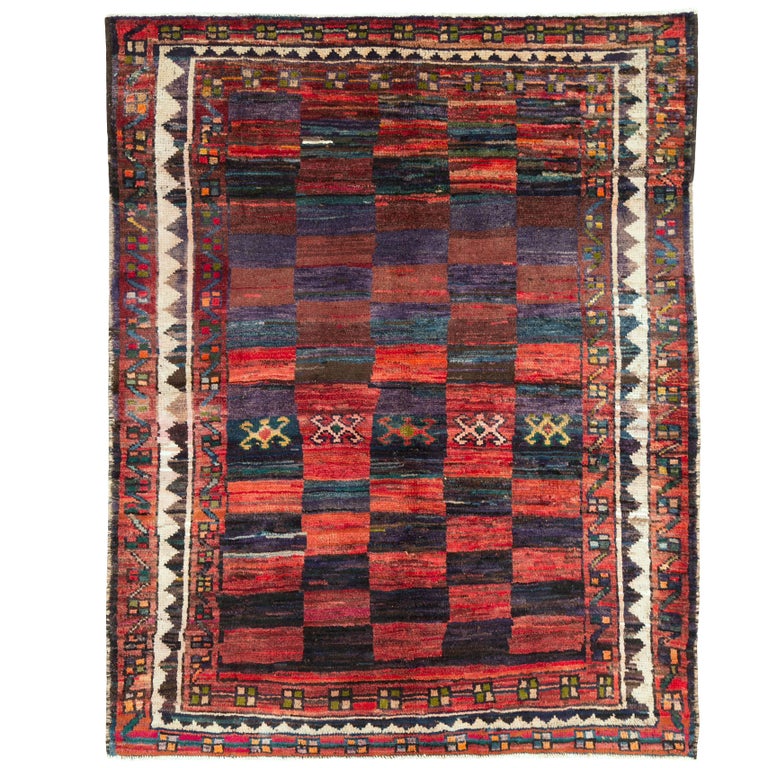 Vintage Persian Gabbeh Rug For Sale at 1stDibs